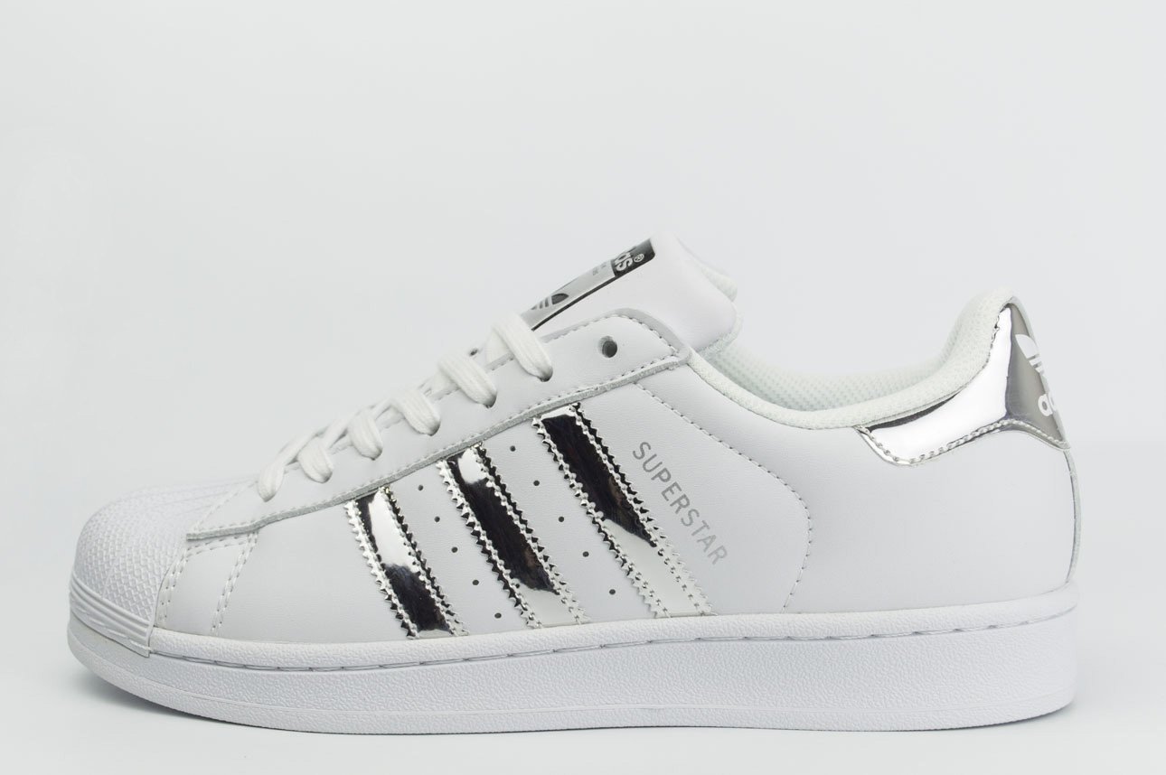 Adidas superstar silver store